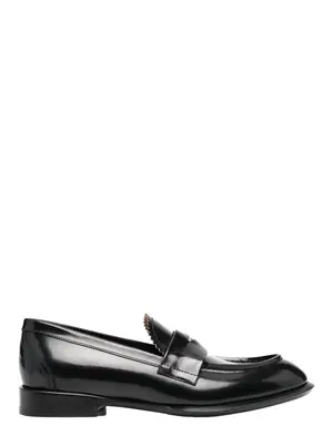 Alexander McQueen Coin-embellished Penny Loafers - Black