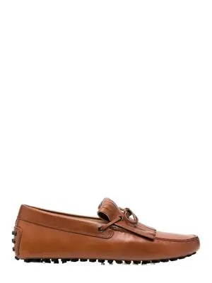 TOD'S Loafers With Fringe Detail - Brown