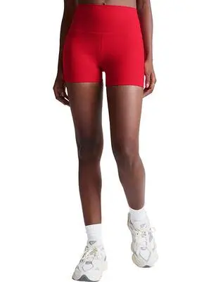 Beyond Yoga Keep Pace Biker Shorts - Candy Apple Heather