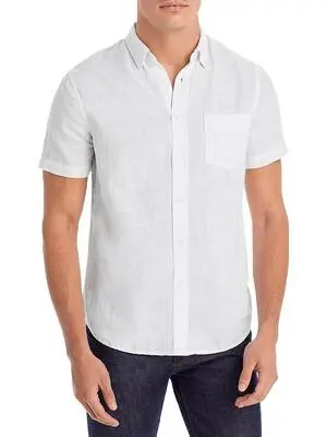 Rails Fairfax Relaxed Fit Short Sleeve Shirt - White