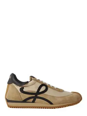 Loewe Flow Runner Leather-trimmed Sneakers - Neutrals