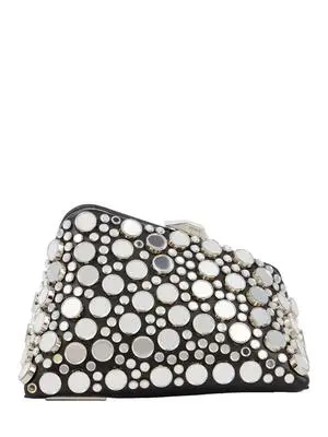 Attico Midnight Mini Studded Leather Clutch - Multicoloured