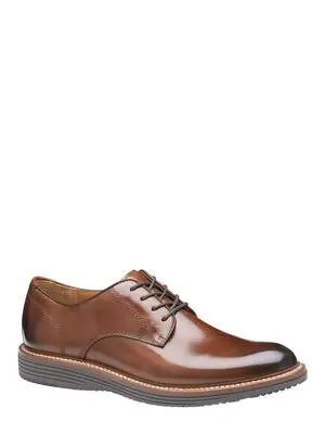 Johnston & Murphy Upton Plain Toe Derby - Tan Full Grain Tan