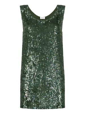 P.a.r.o.s.h Sequin-embellished Top - Green