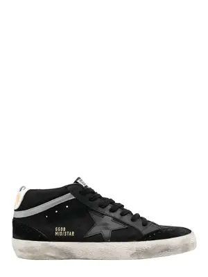 GOLDEN GOOSE Mid-star High-top Sneakers - Black