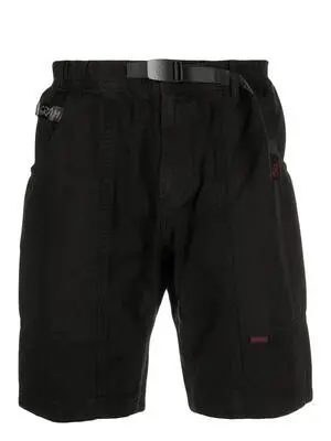Gramicci Buckled-waistband Detail Shorts - Black