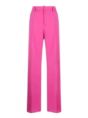 Dsquared2 High-waisted Wide-leg Trousers - Pink