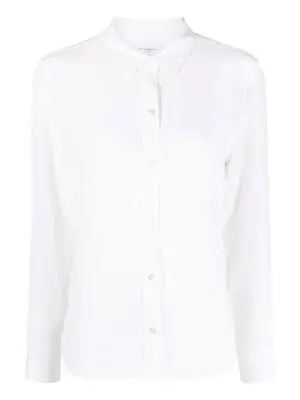 Equipment Leema Long-sleeved Silk Shirt - White