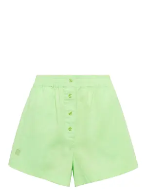 Remain Birger Christensen Ponisan Cotton Poplin Shorts - Green