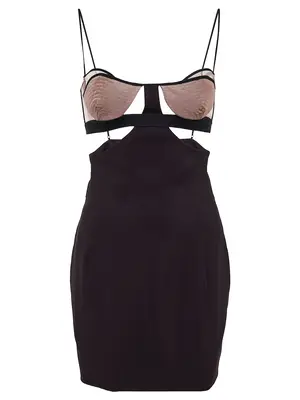NENSI DOJAKA Cutout Mini Dress - Black