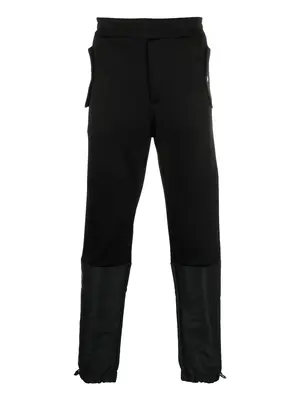 Alexander McQueen Panelled Tapered Track Pants - Black