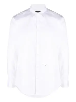 Dsquared2 Logo Detail Cotton Shirt - White