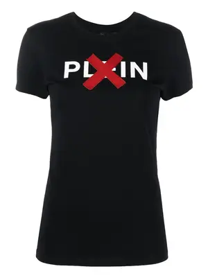 Philipp Plein Logo-print Cotton T-shirt - Black