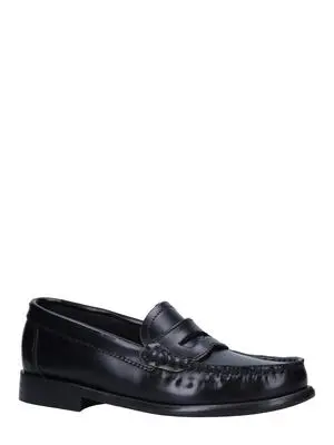 PAPOUELLI Leather London Loafers - Black