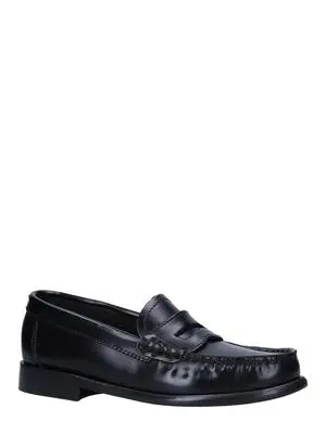 PAPOUELLI Leather London Loafers - Black