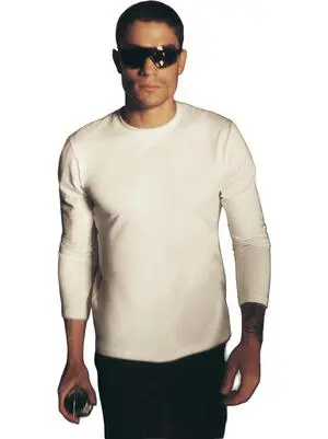 Alo Yoga ALO Conquer Reform Crewneck Long Sleeve Top Bone