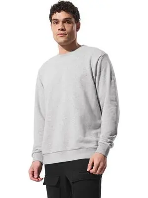 Alo Yoga Qualifier Crewneck Top Athletic Heather Grey