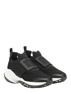 ROGER VIVIER Viv' Run Sneakers - Black