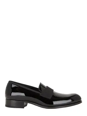 TOM FORD Patent Loafer - Black
