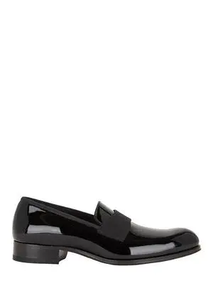TOM FORD Patent Leather Edgar Loafer - Black