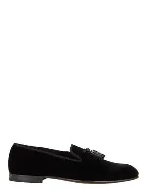 TOM FORD Velvet Loafer - Black