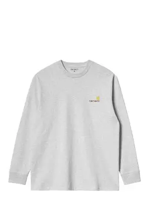 Carhartt Work In Progress American Script Long-sleeve T-shirt - Grey