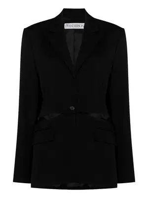 JW Anderson Cut-out Oversized Blazer - Black