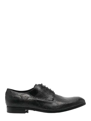 EMPORIO ARMANI Emporio Armani Snakeskin-Effect Leather Derby Shoes