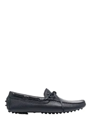 Emporio Armani Leather Loafers - Blue