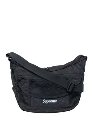 Supreme Logo-patch Shoulder Bag - Black