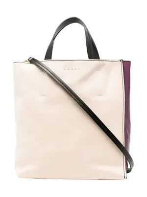 Marni Museo Color-block Tote - Neutrals