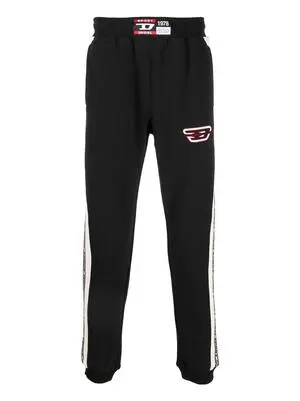 DIESEL Logo-patch Performance Track Pants - Black