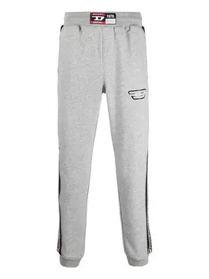 DIESEL® Logo-patch Performance Track Pants - Grey