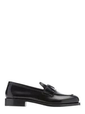 Prada Leather Loafers Black