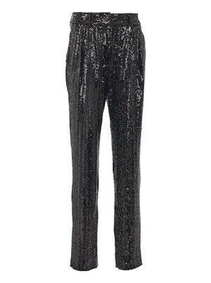 BLAZÉ MILANO Sequined Trousers - Black
