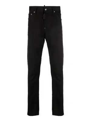 Dsquared2 Rear Logo-print Skinny Jeans - Black