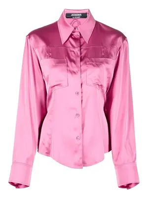 Jacquemus Open-back Shirt - Pink