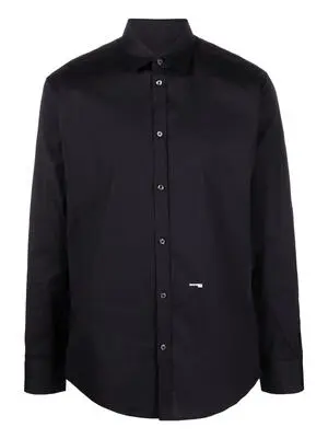 Dsquared2 Classic-collar Poplin Shirt - Black