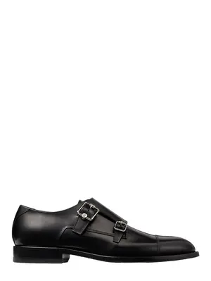 JIMMY CHOO Finnion Monk Shoes - Black