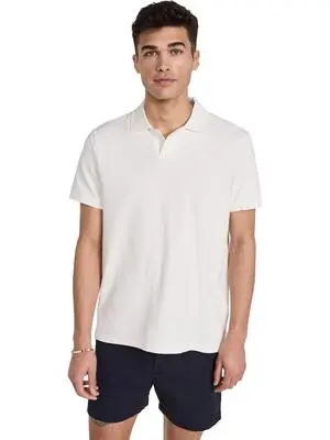 Club Monaco Johnny Collar Polo - White/blanc