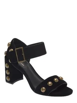 CECELIA NEW YORK Gail Studded Sandals - Black Suede