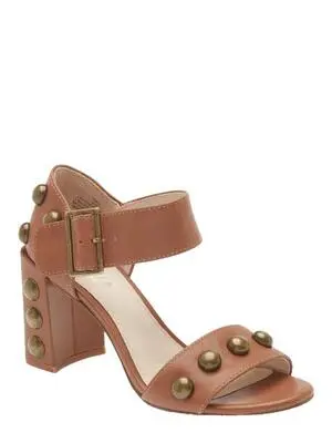 CECELIA NEW YORK Gail Studded Sandals - Cognac