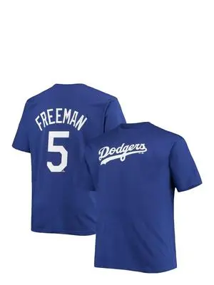 Profile Freddie Freeman Los Angeles Dodgers Big & Tall Name & Number T-shirt - Royal