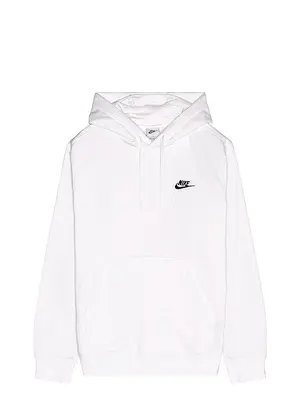 Nike Nsw Club Hoodie - White & Black