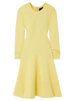 Givenchy Jacquard-knit Mini Dress - Yellow