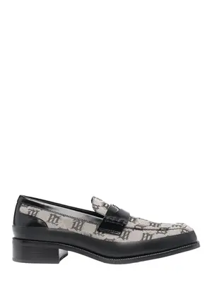 MISBHV MISBHV Monogram Print Penny Loafers