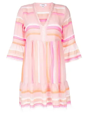 LEMLEM Jikirti Stripe-print Dress - Pink