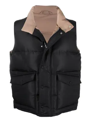 Alexander McQueen Logo-print Puffer Gilet - Black