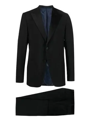 D4.0 Single-breasted Two-piece Suit - Black