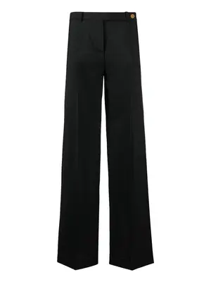 Versace Tailored Wide-leg Trousers - Black